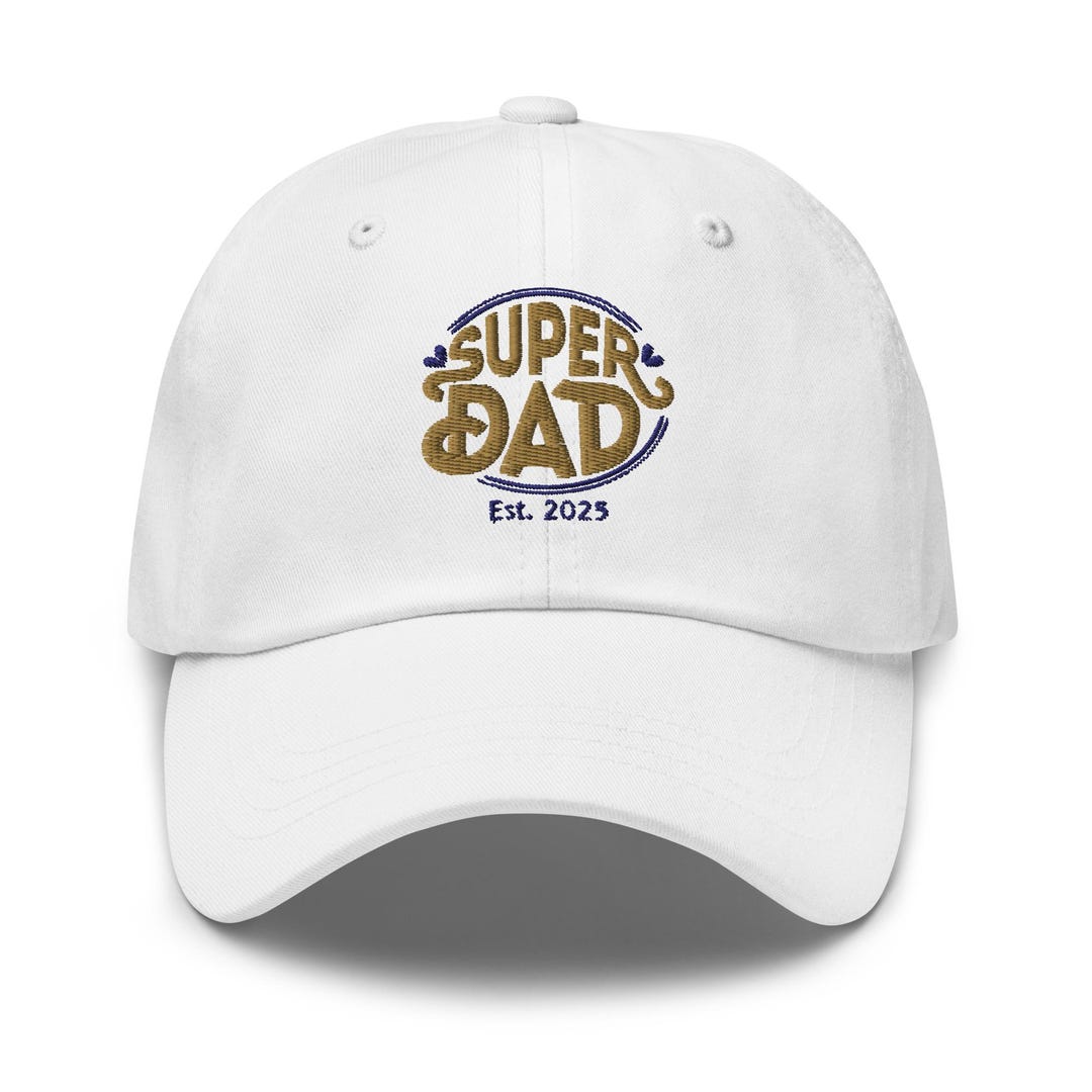 Personalized Super Dad Cap | Embroidered Gift for Dad | Custom Dad Hat ...