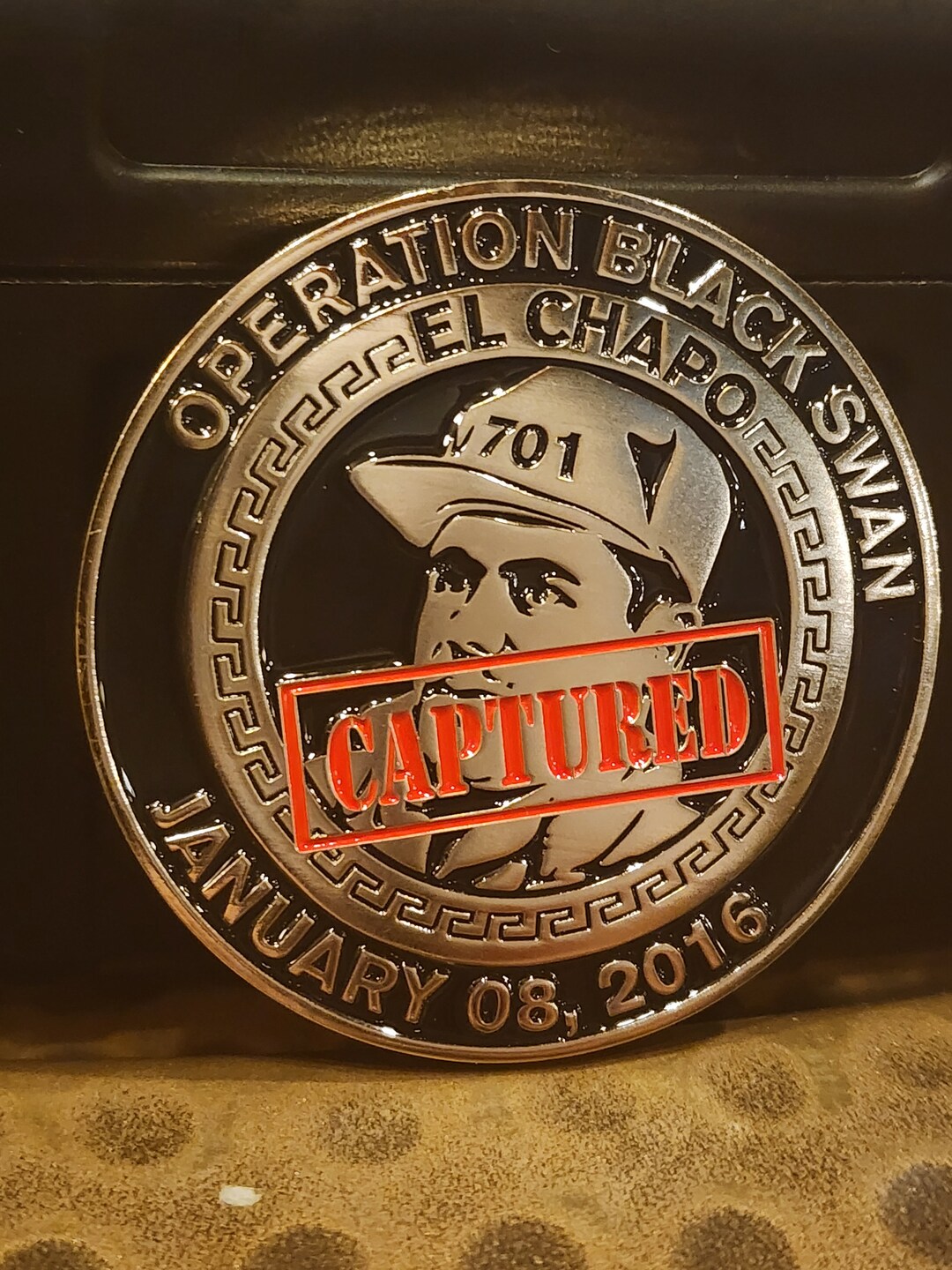 Operation Black Swan Challenge Coin: the Capture of Joaquín El Chapo ...