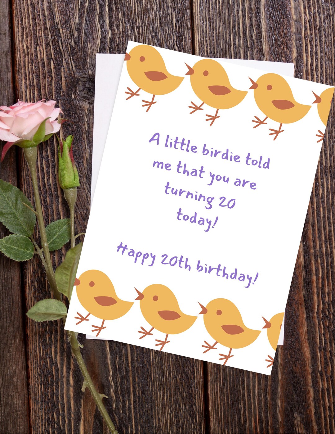 Cute 20th Birthday Card | Funny & Sweet Greeting for 20 Year Olds ...