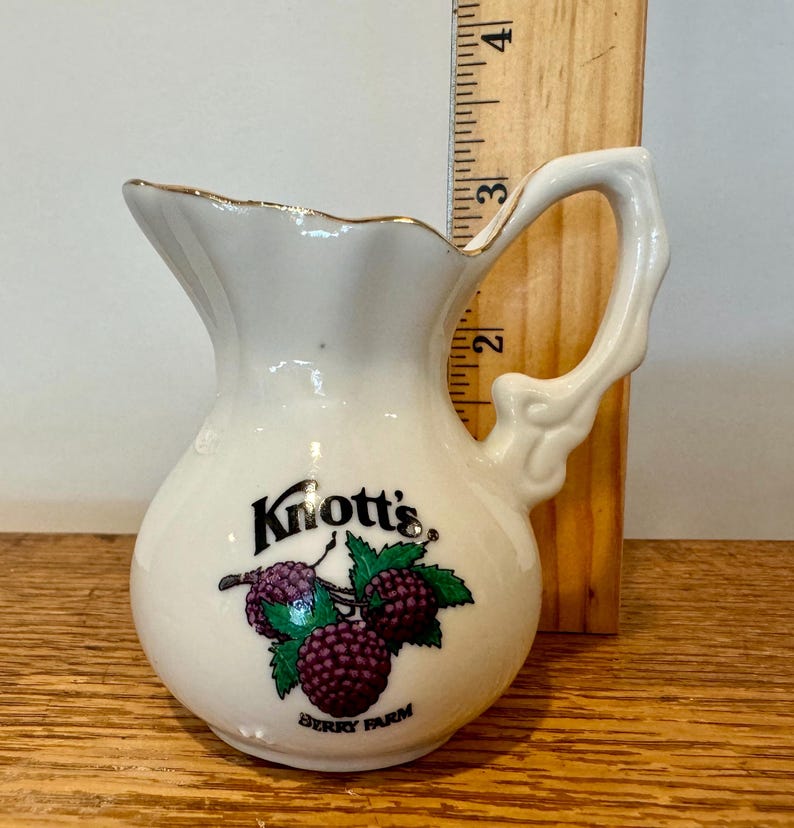 Knott’s Berry Farm Souvenir Miniature Pitcher Toothpick Holder Vintage ...