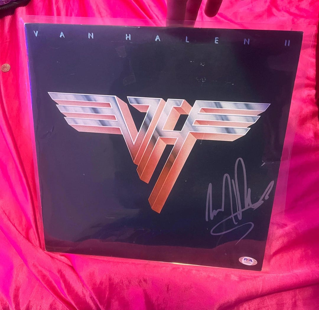 Eddie Van Halen Signed “van Halen” Vinyl Sick Record Rockstar Autograph ...