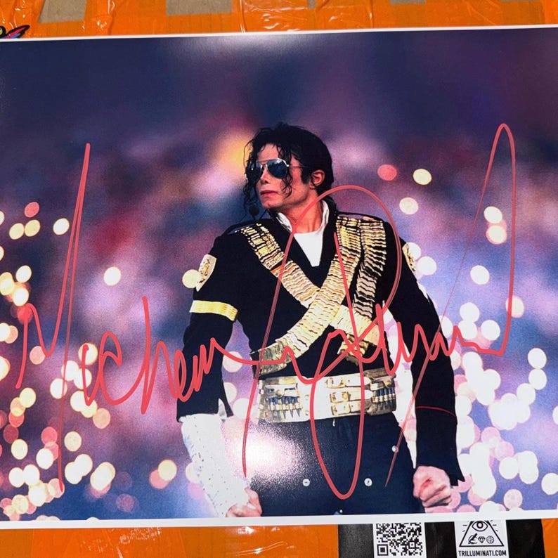 Michael Jackson King of Pop Signed Color 8x10 Photo PSA CERTIFIED - Etsy