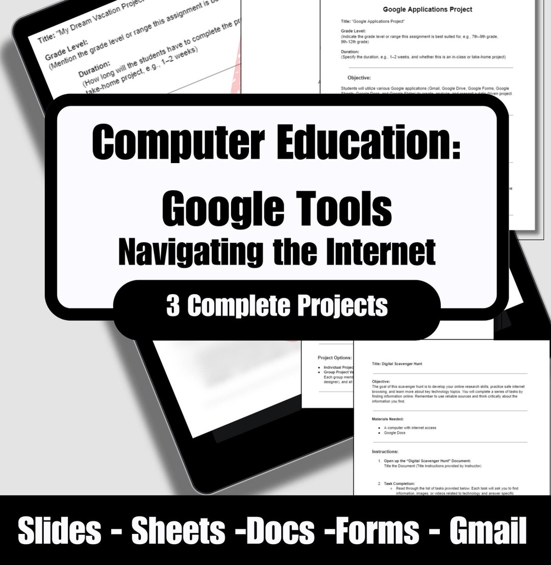 Computer Class Project Bundle-mastering Google & Digital Skills–project ...