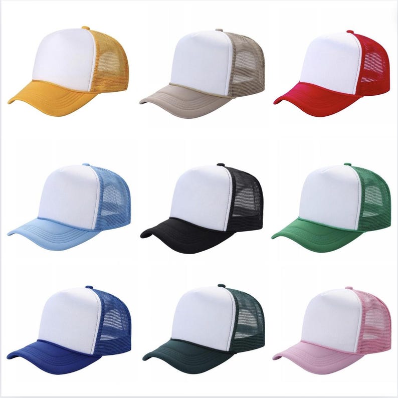 Bulk Order High Quality Foam Trucker Hats, Wholesale Blank Hats, Hat ...