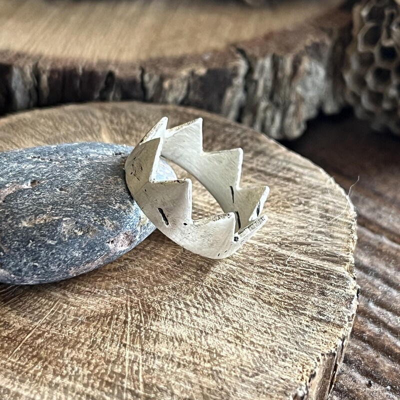 Cast Silver Ring - Etsy