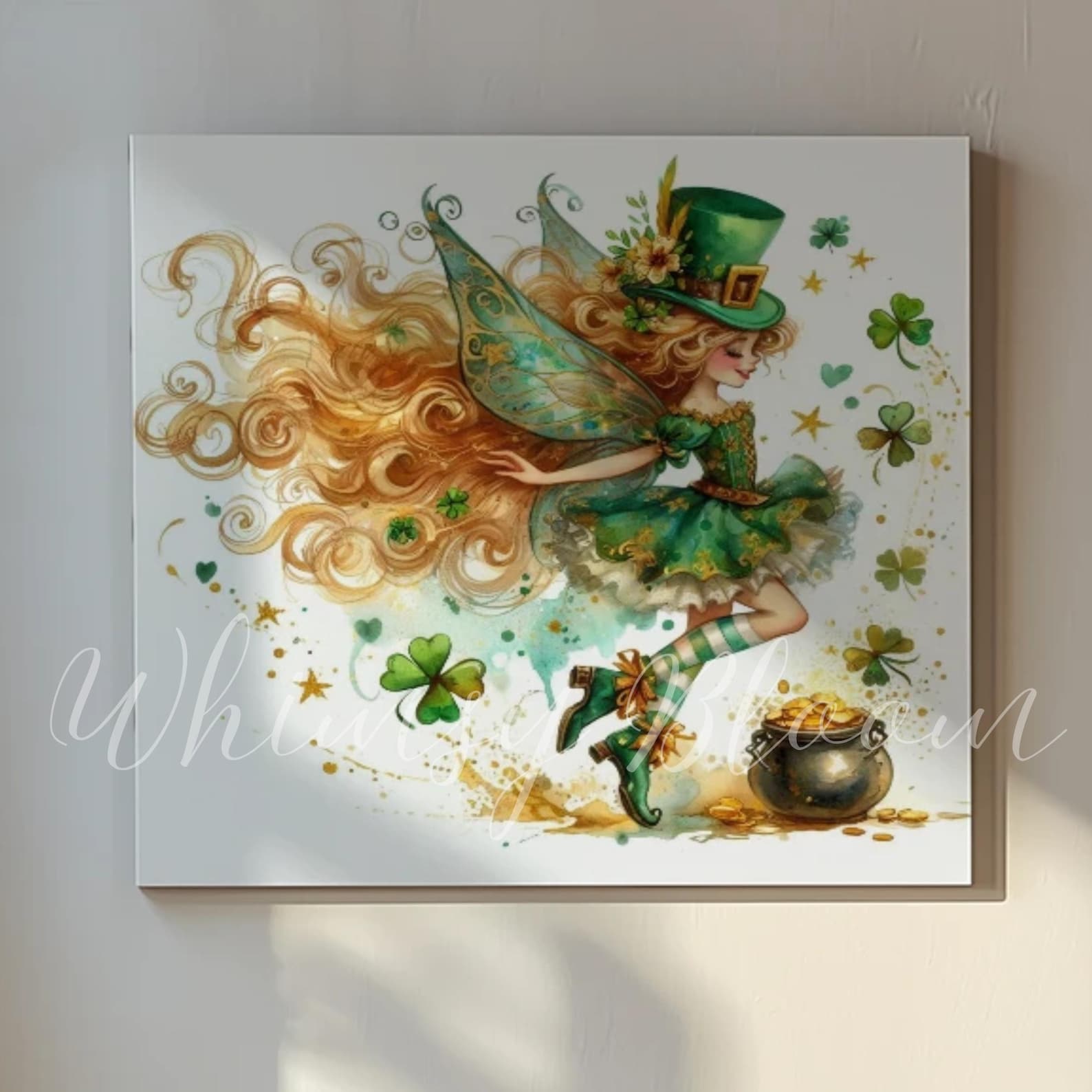 Whimsical Irish Dance Fairy Clipart, St Patrick's Day Graphics (digital ...