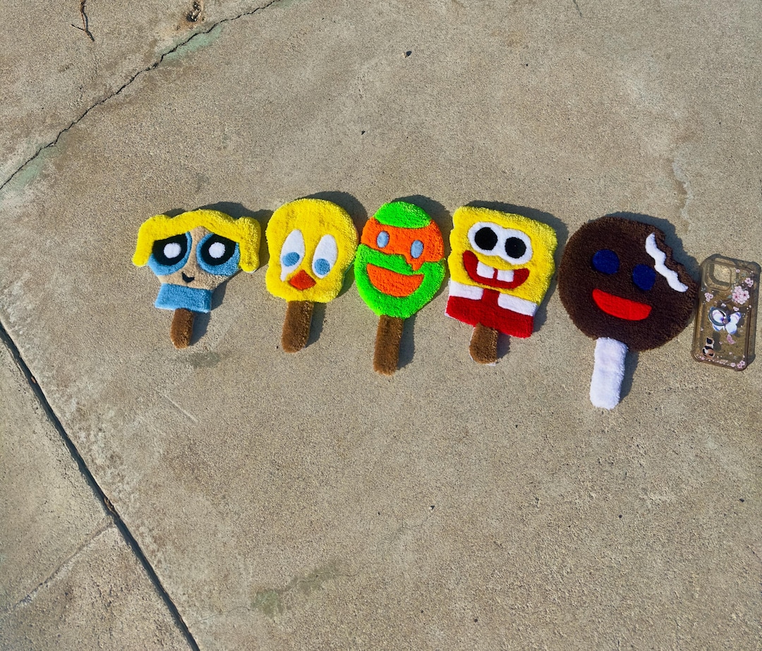 Character Popsicles 5pc Wall Art | Ready to Ship| Hand Tufted ...