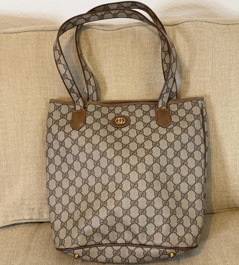 Gucci Monogram Shoulder Bag - Etsy