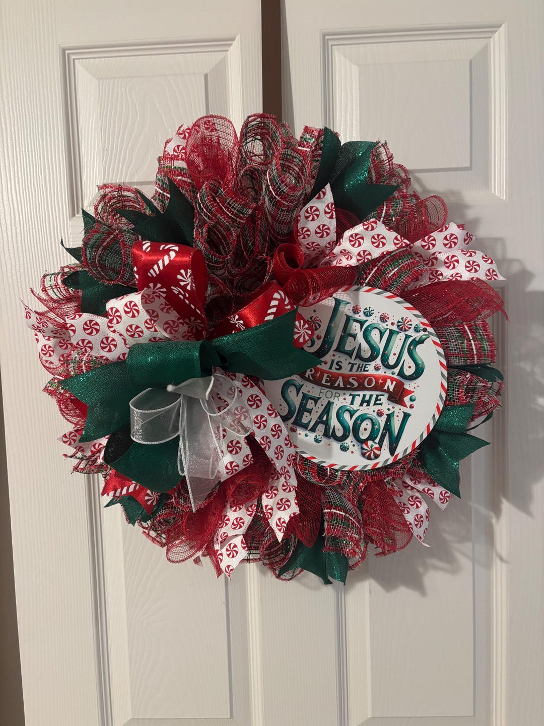 21” Jesus is the Reason for the Season: Red, Green, and White Christmas ...