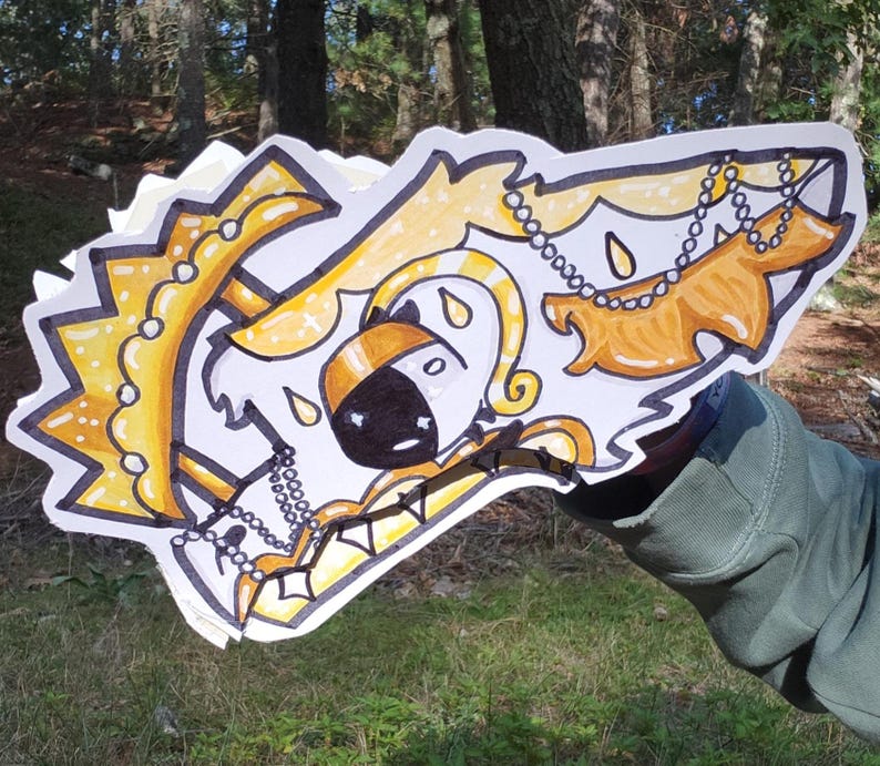 Dandy's World Dragon Puppet: Roblox Game Fan Art - Etsy