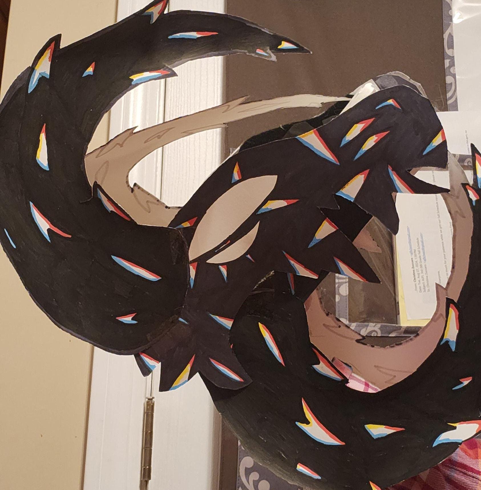 Four Jawed Paper Dragon Puppet Scary, Glitch - Etsy