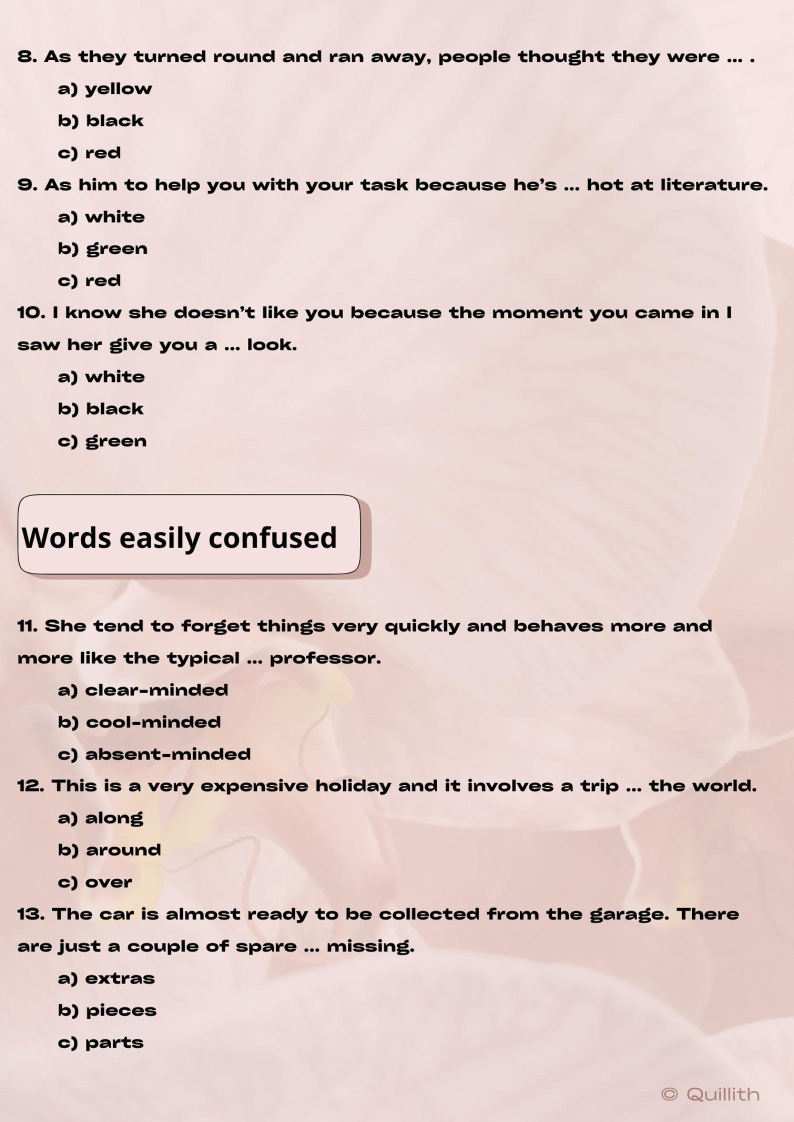 500 Exercises – 60 Girly Girl Worksheets for ESL Learners (words Easily ...