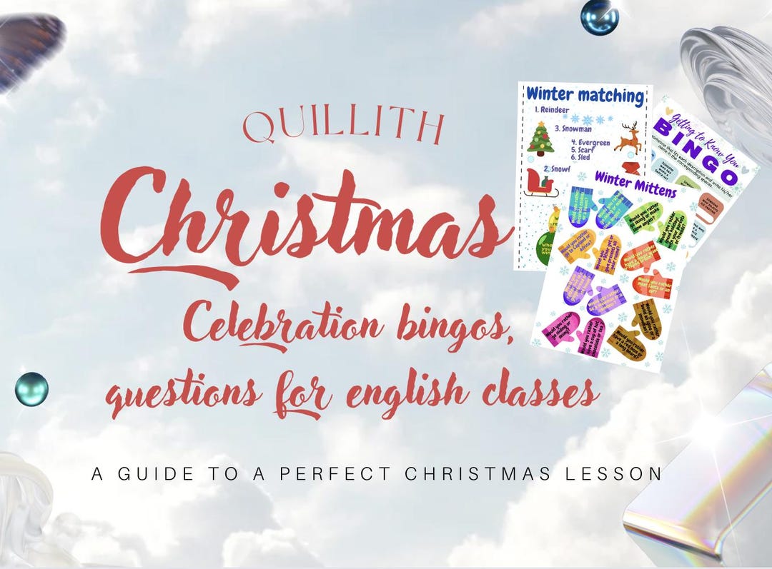 Christmas Activities for English Classes| Christmas Lessons| Christmas ...