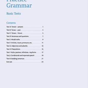 Oxford Practice Grammar Basic Tests Answer Key PDF | English Grammar ...