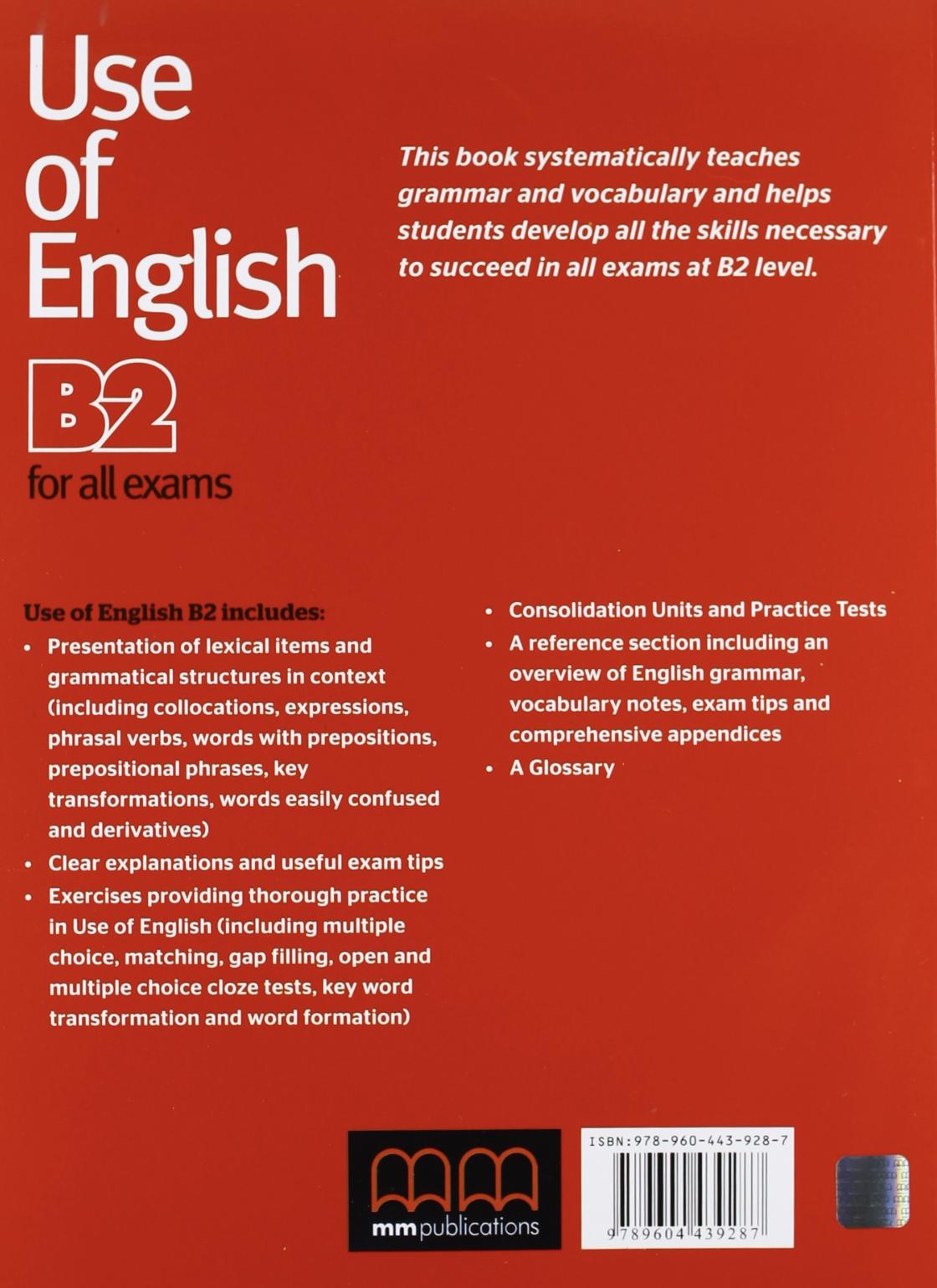 Use of English B2: for All Exams Pdf| English Practice| Grammar Review ...