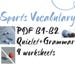 Sports English Grammar & Vocabulary Worksheets PDF| B1-B2 Level| 6 ...