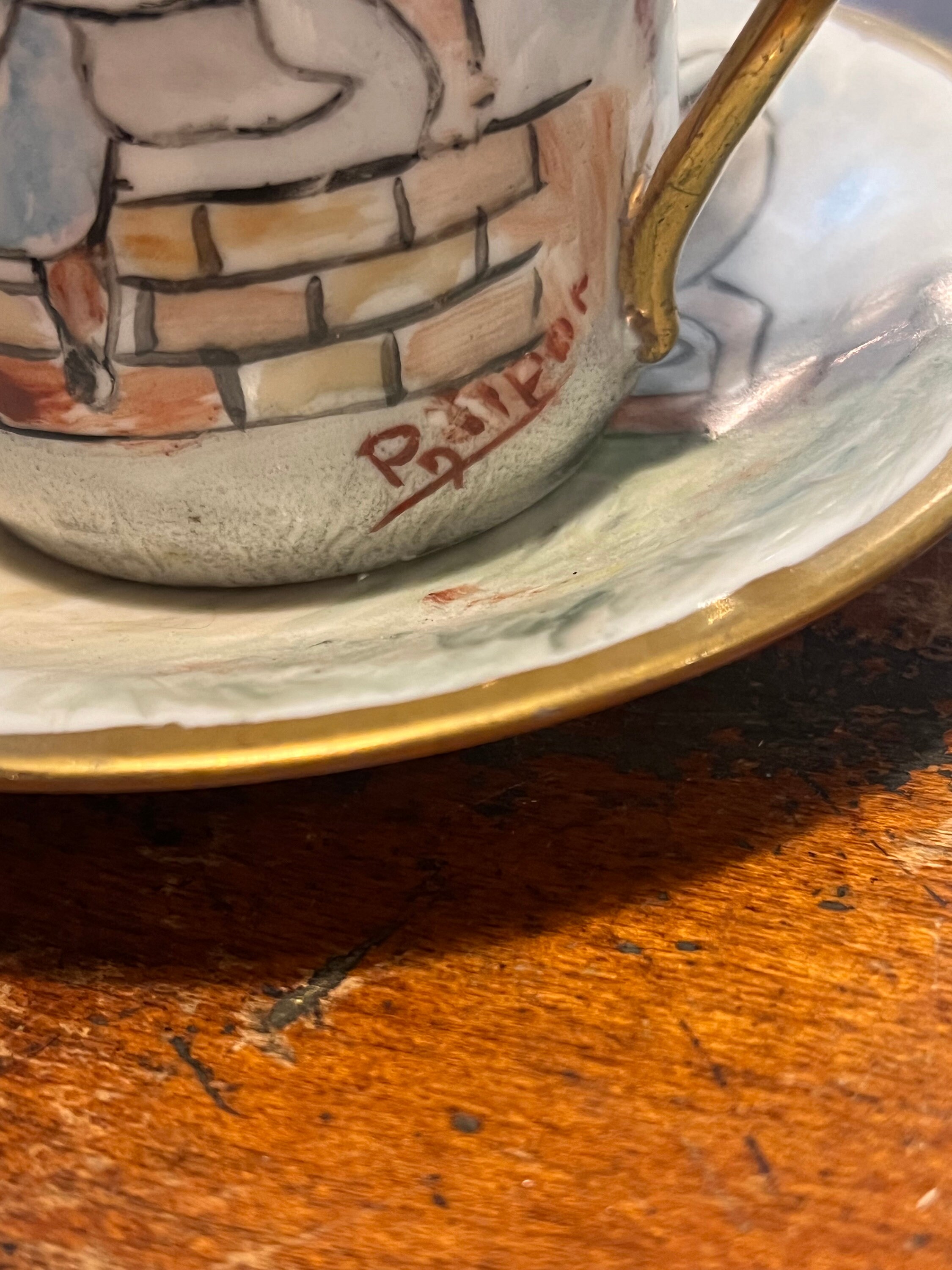 Vintage Childs Humpty Dumpty Cup and Saucer Hand Painted Germany - Etsy