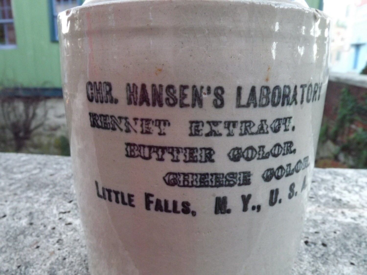 Sale Antique Stoneware Jug CHR. Hansen's Laboratory Little - Etsy