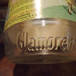 Mid Century Glamorene Wool Rug Cleaner Embossed Jar - Etsy