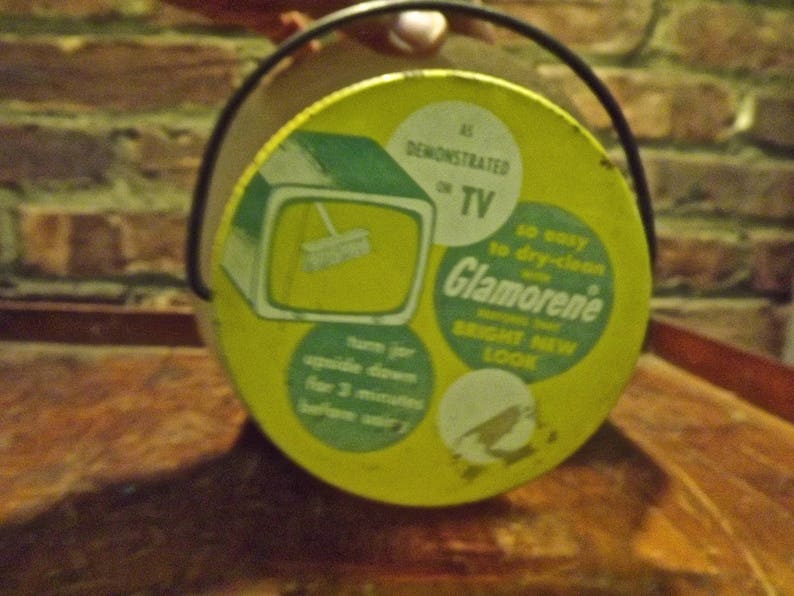 Mid Century Glamorene Wool Rug Cleaner Embossed Jar - Etsy