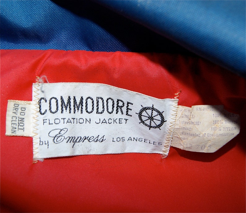 SALE Vintage Boating Commodore Flotation Jacket - Etsy