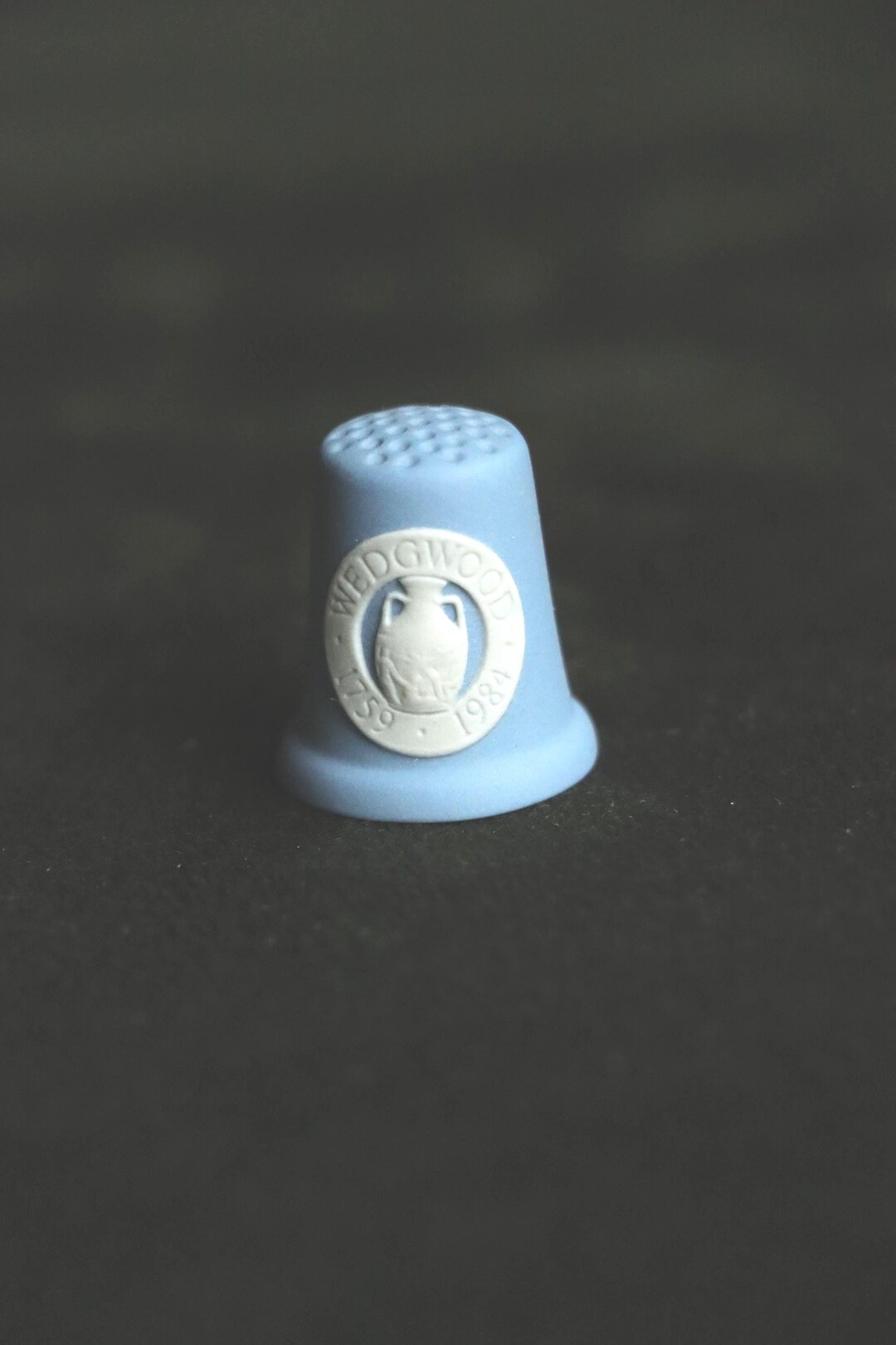 Blue With White Detail Wedgwood Jasperware 1759-1984 Thimble - Etsy
