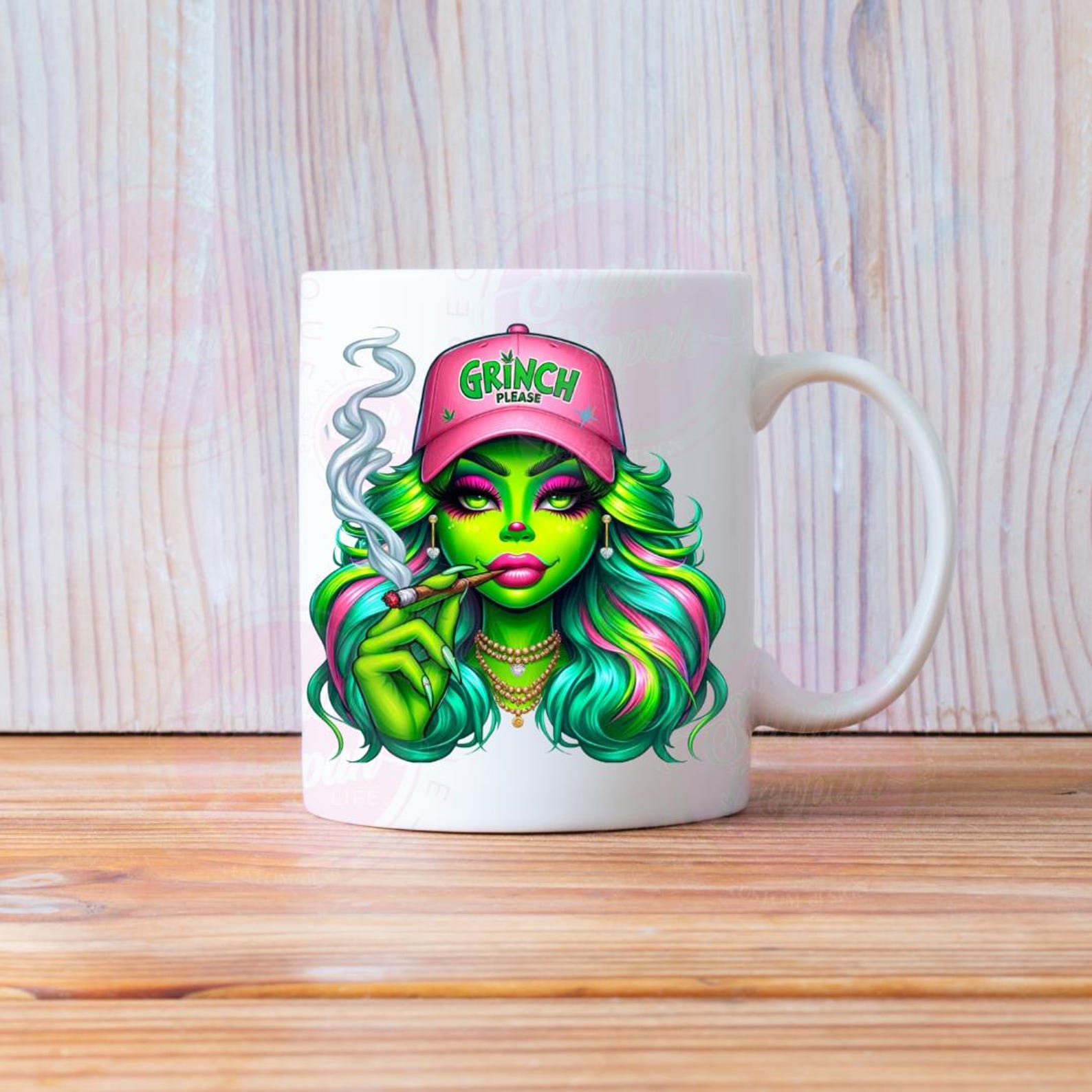 Grinch Please Girl, Grinch Girl Smoking, Grinch Please Cap; Grinch Lady ...