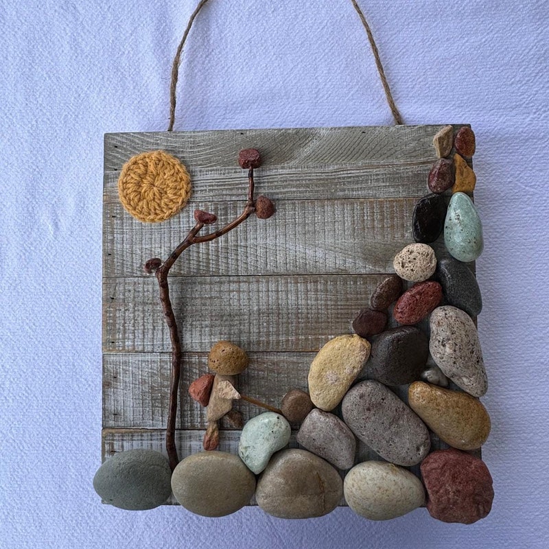 Framed Pebble Art - Etsy