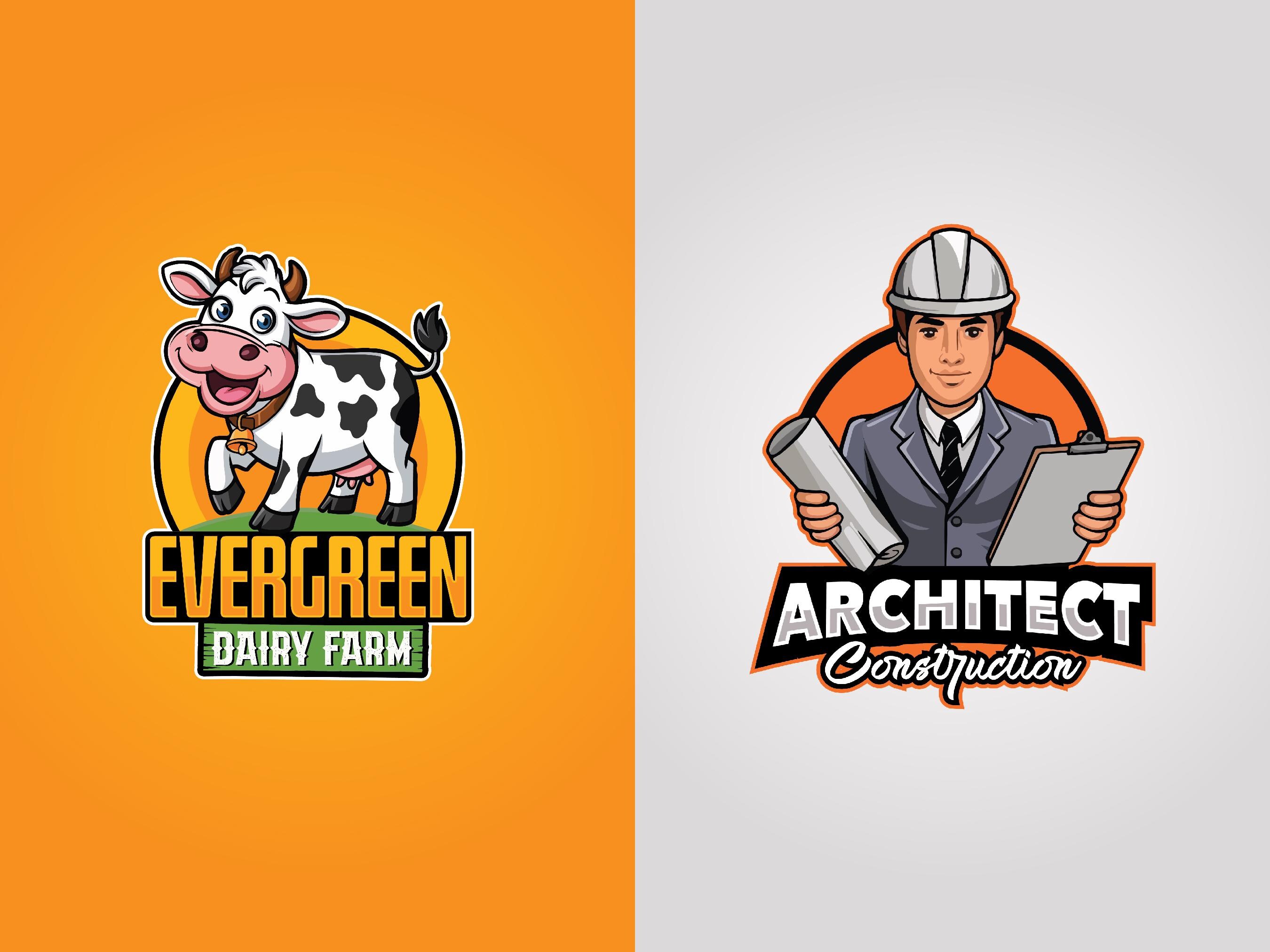 Custom Mascot Logo Design, Hand Drawn Mascot Logo, Professional Company ...
