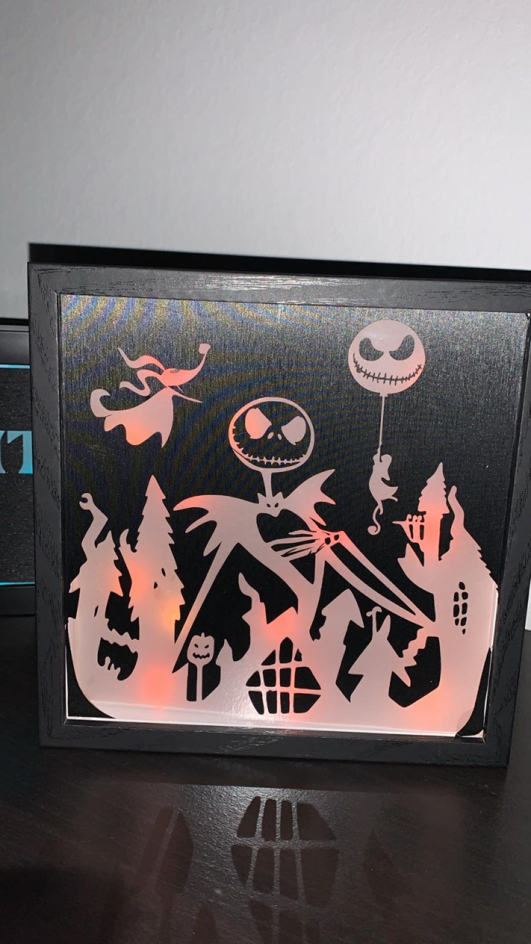 Jack Skellington Light up Shadow Box - Etsy