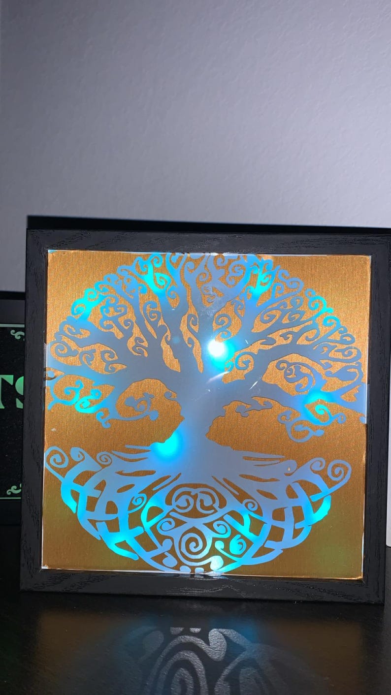 Tree of Life Light up Shadow Box - Etsy