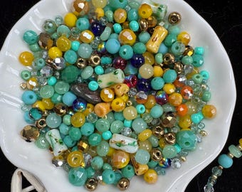 SMALL Glass, Glass Crystal Bead Mix, Beads for Jewelry Making, DIY and ...