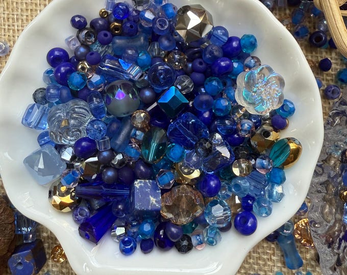 SMALL Glass, Glass Crystal Bead Mix, Beads for Jewelry Making, DIY and ...