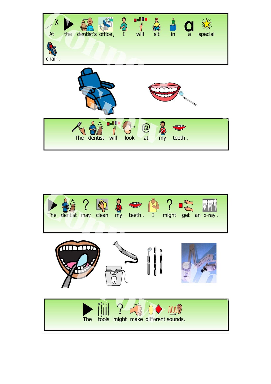 Going to the Dentist Social Story | Visual Support for Kids | Dentist ...