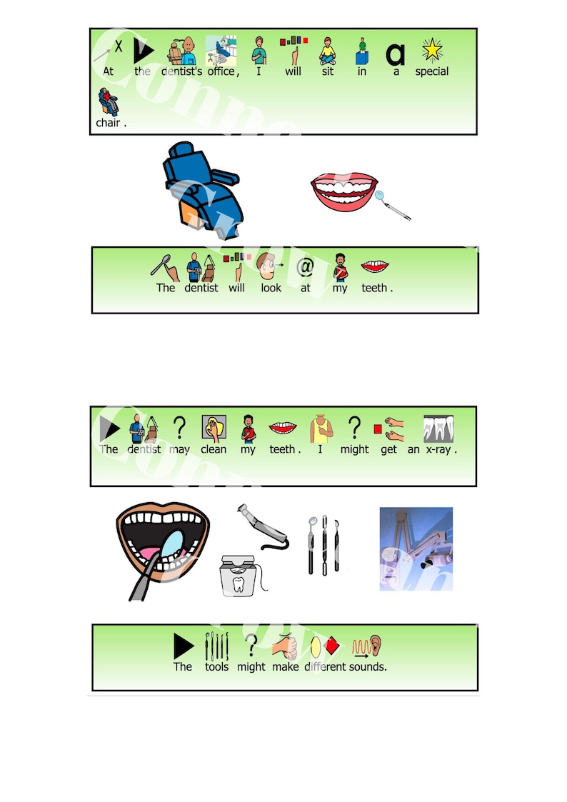 Going to the Dentist Social Story | Visual Support for Kids | Dentist ...