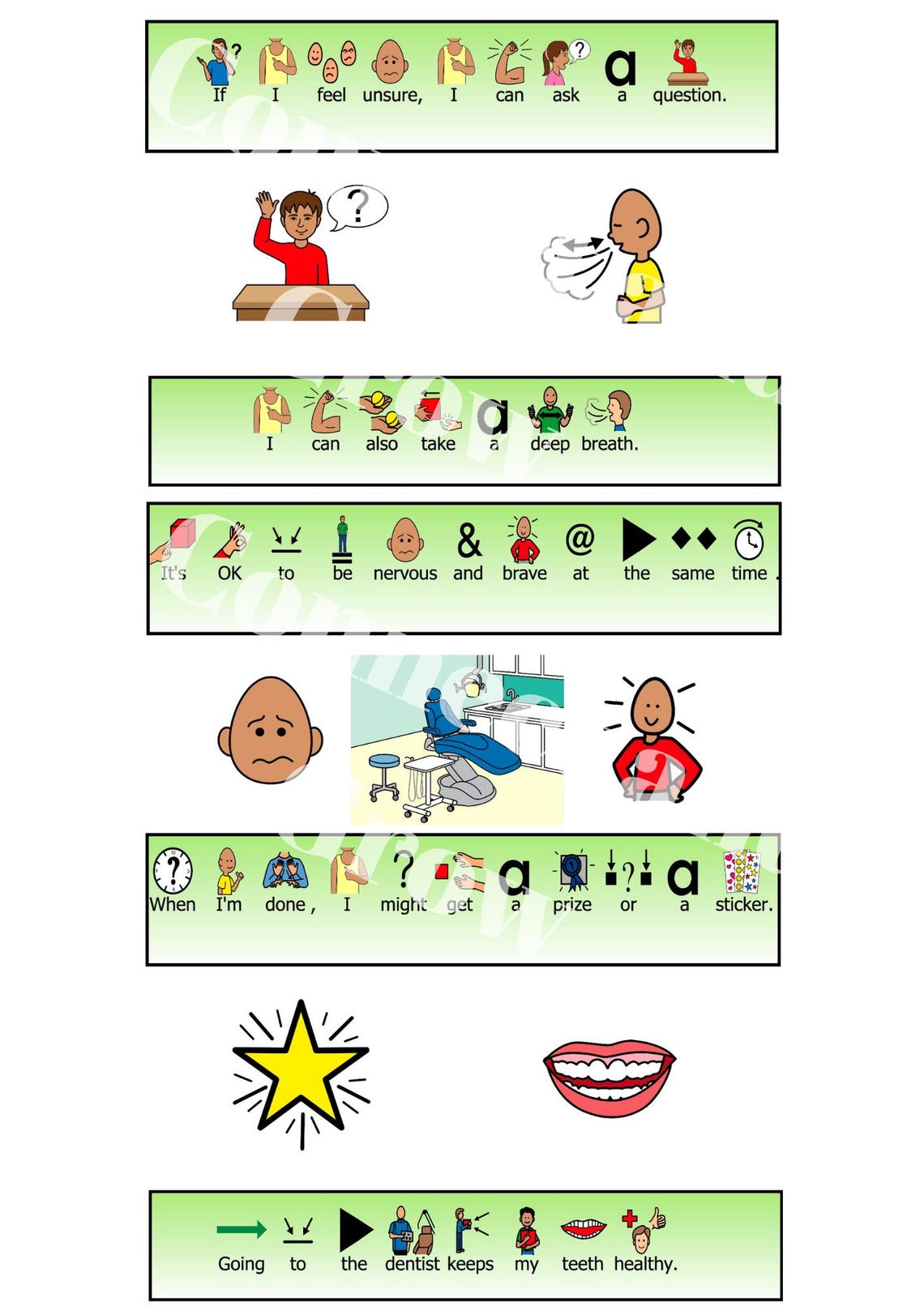 Going to the Dentist Social Story | Visual Support for Kids | Dentist ...