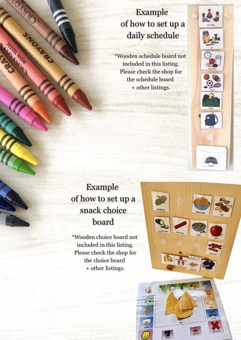 Printable Communication Boards | Visual Schedule Cards (PDF) - Etsy