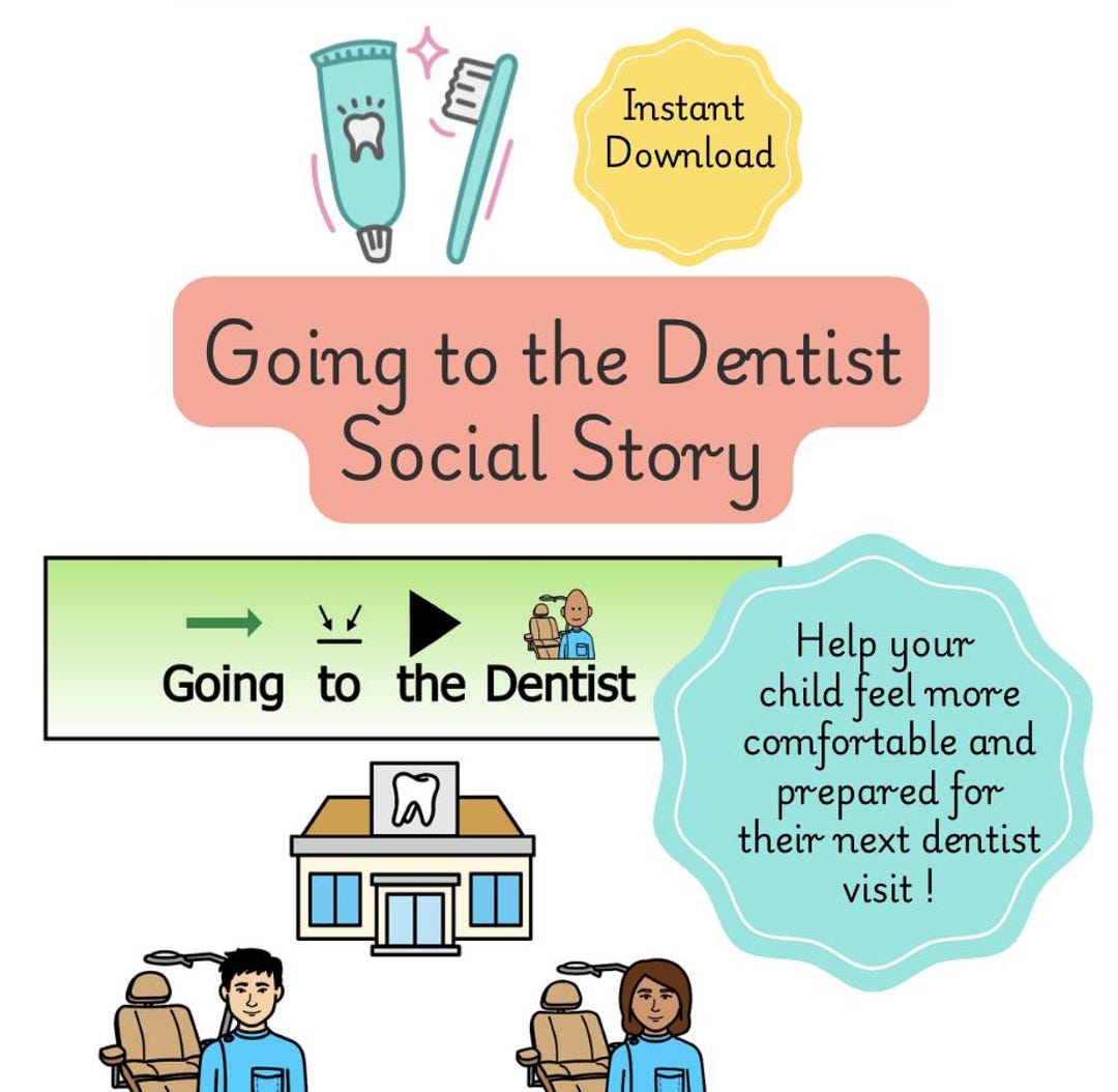 Going to the Dentist Social Story | Visual Support for Kids | Dentist ...