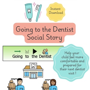 Going to the Dentist Social Story | Visual Support for Kids | Dentist ...