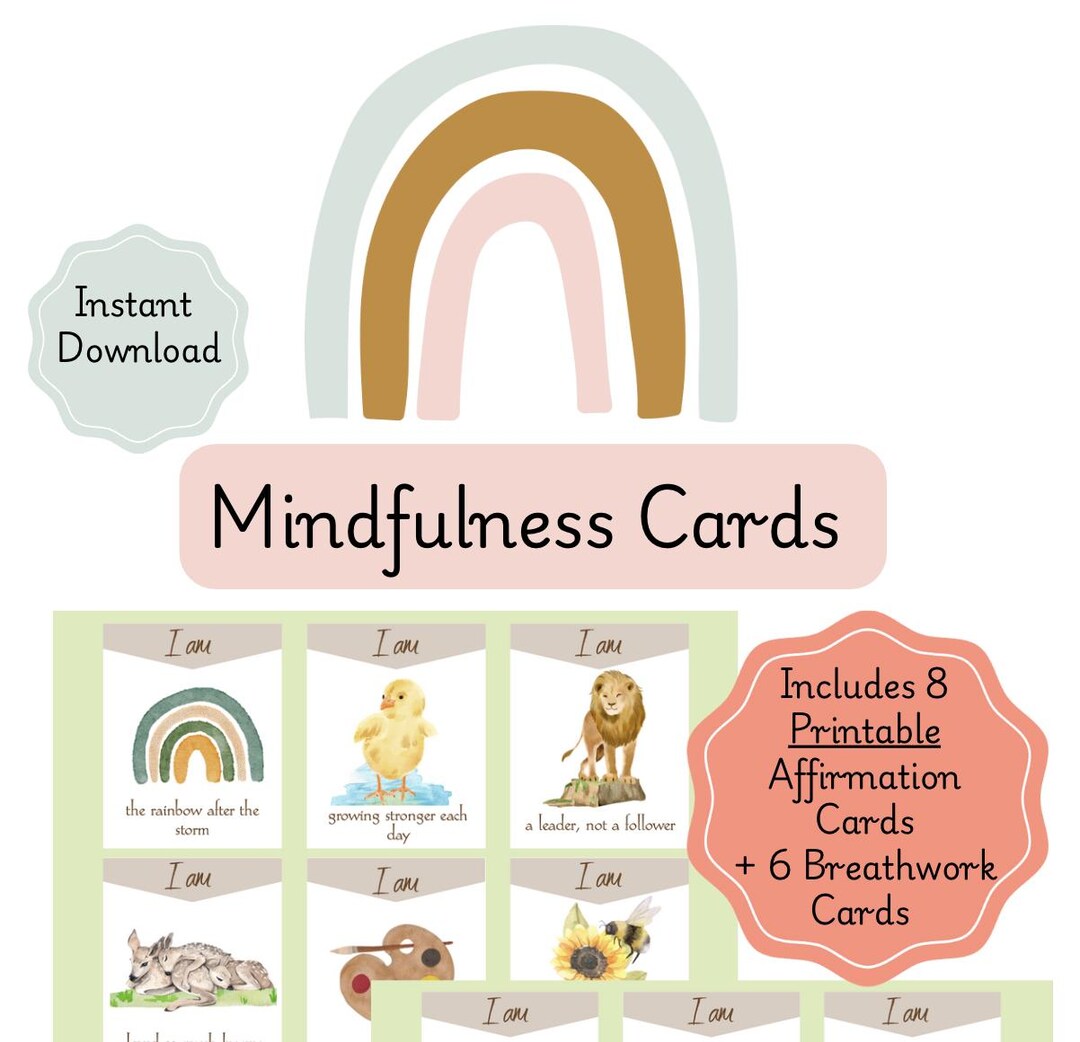 Mindfulness Cards for Kids | Morning Affirmations | Breathwork ...