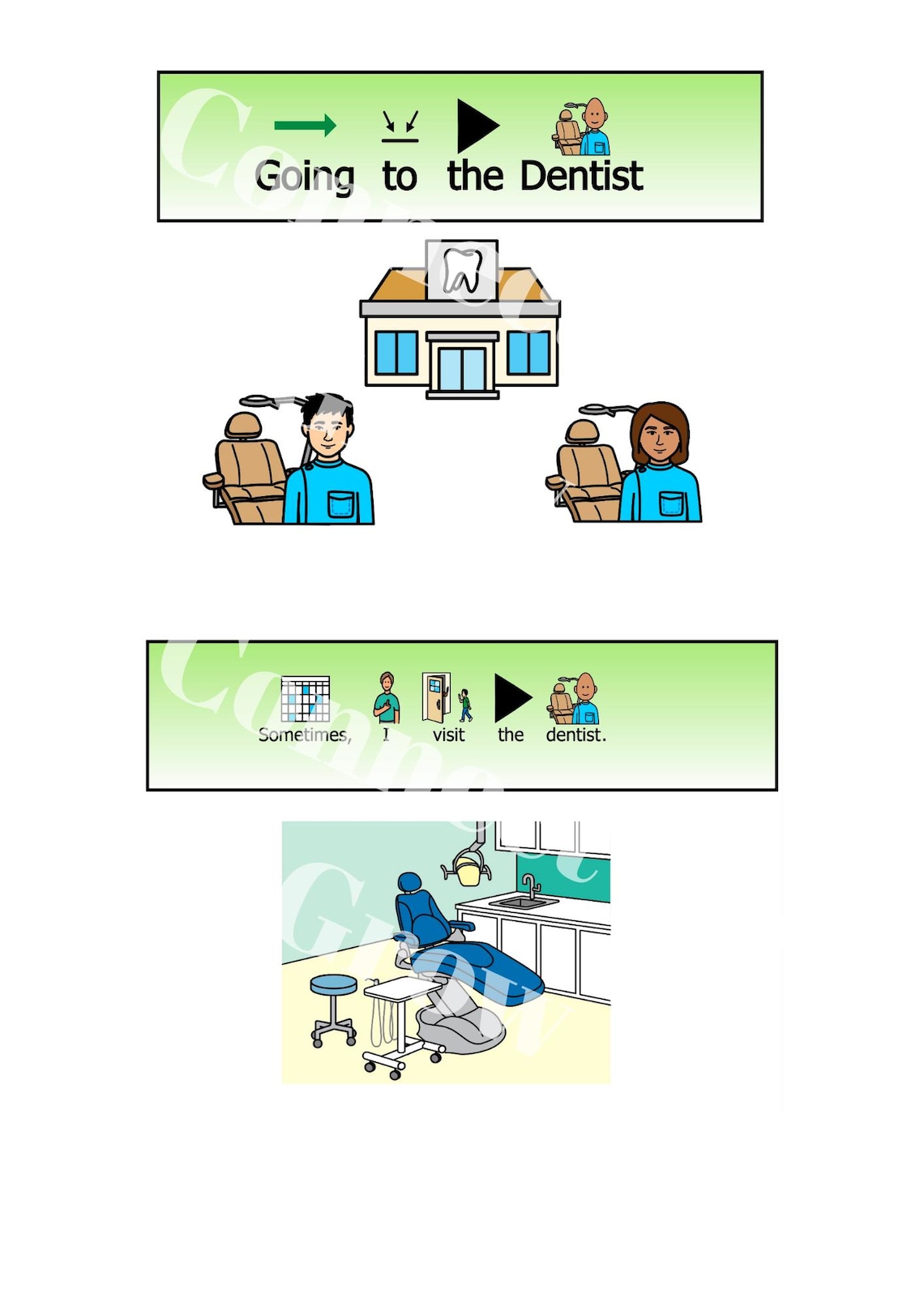 Going to the Dentist Social Story | Visual Support for Kids | Dentist ...