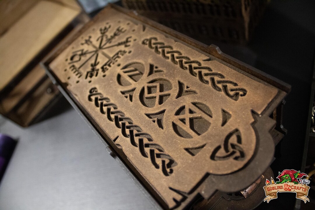 Viking Box for Storage. Mdf Eco-friendly Desktop Organizer. Fantasy ...