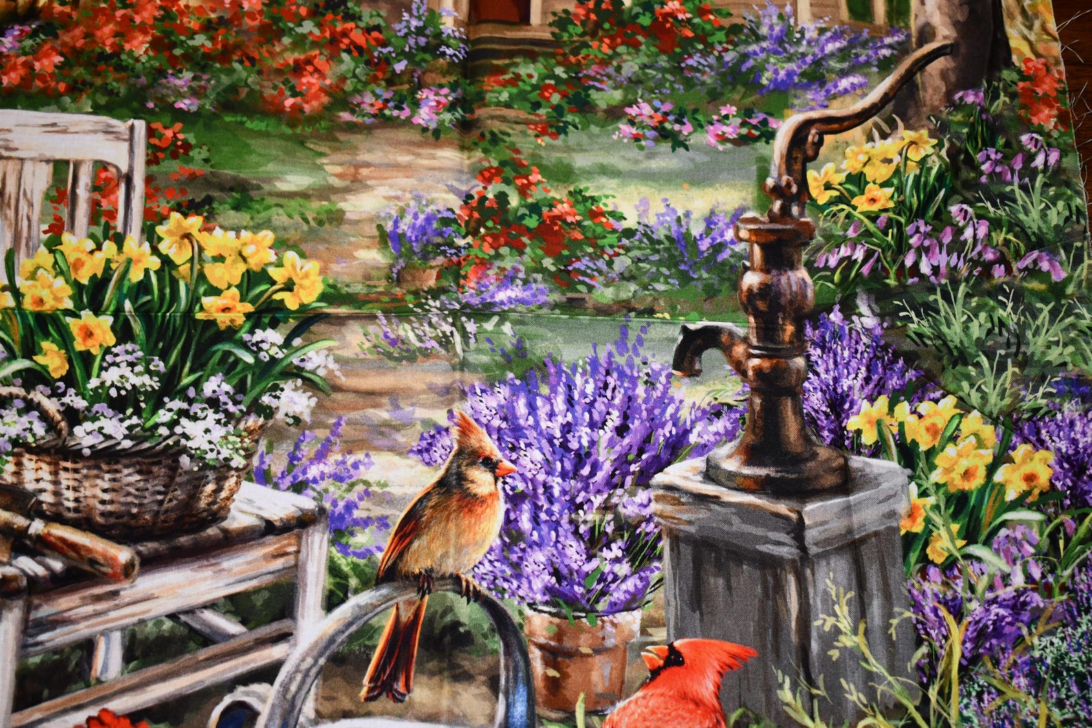 Vintage Cottage Garden Panel Cotton 24 Inches X 45 Inches Wide - Etsy