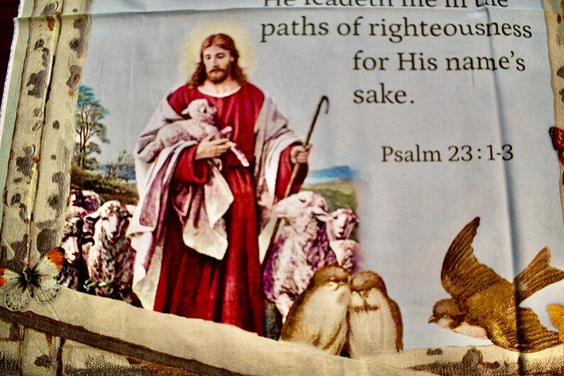 Psalm 23 Panel David Textiles 100%cotton 36inches Long X 45 in Wide - Etsy