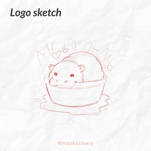 Kawaii Moodeng Mascot, Cute Mascot Logo for Bussiness, Ready-to-use ...