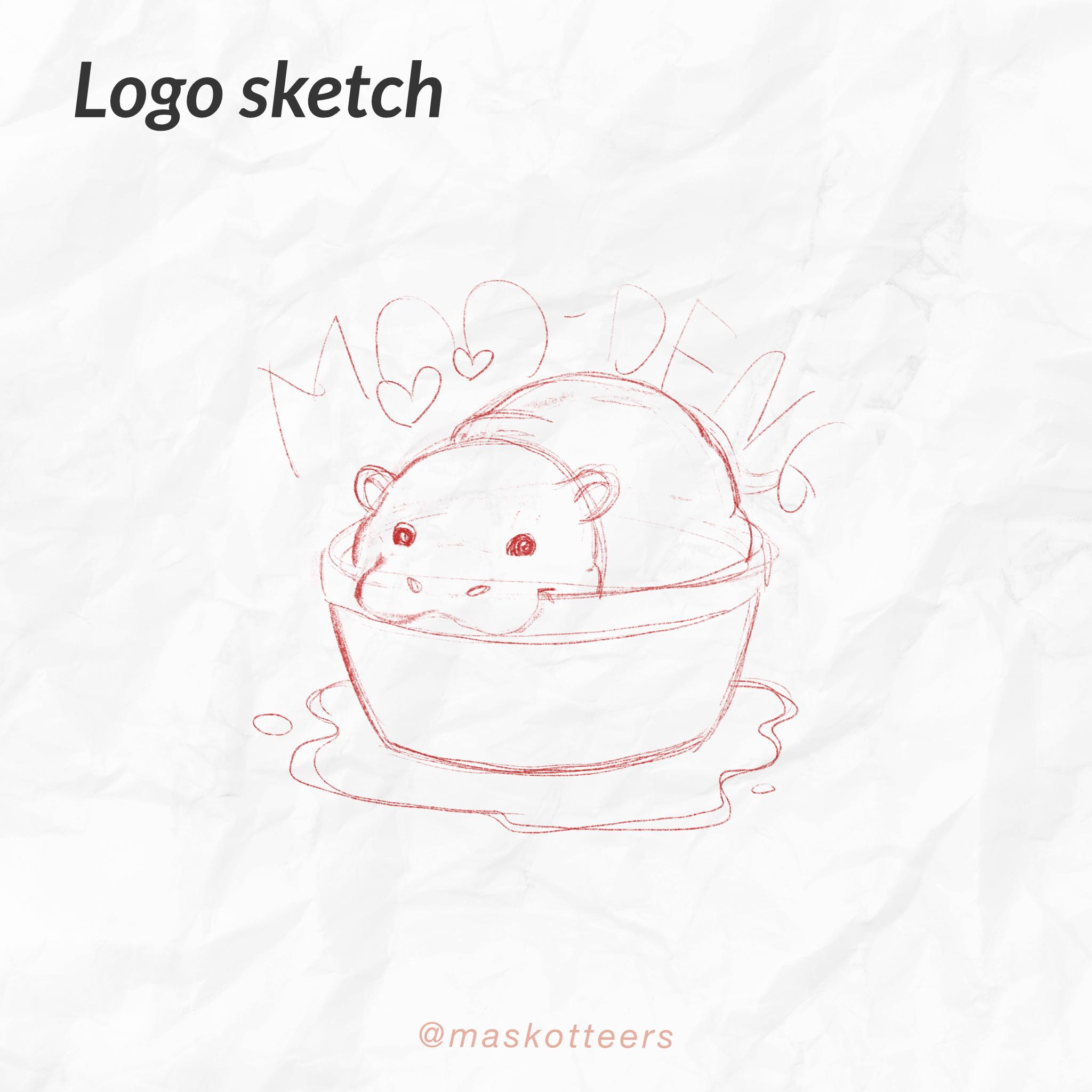 Kawaii Chibi Hippo Mascot Logo: Ready-to-use Moodeng Design - Etsy
