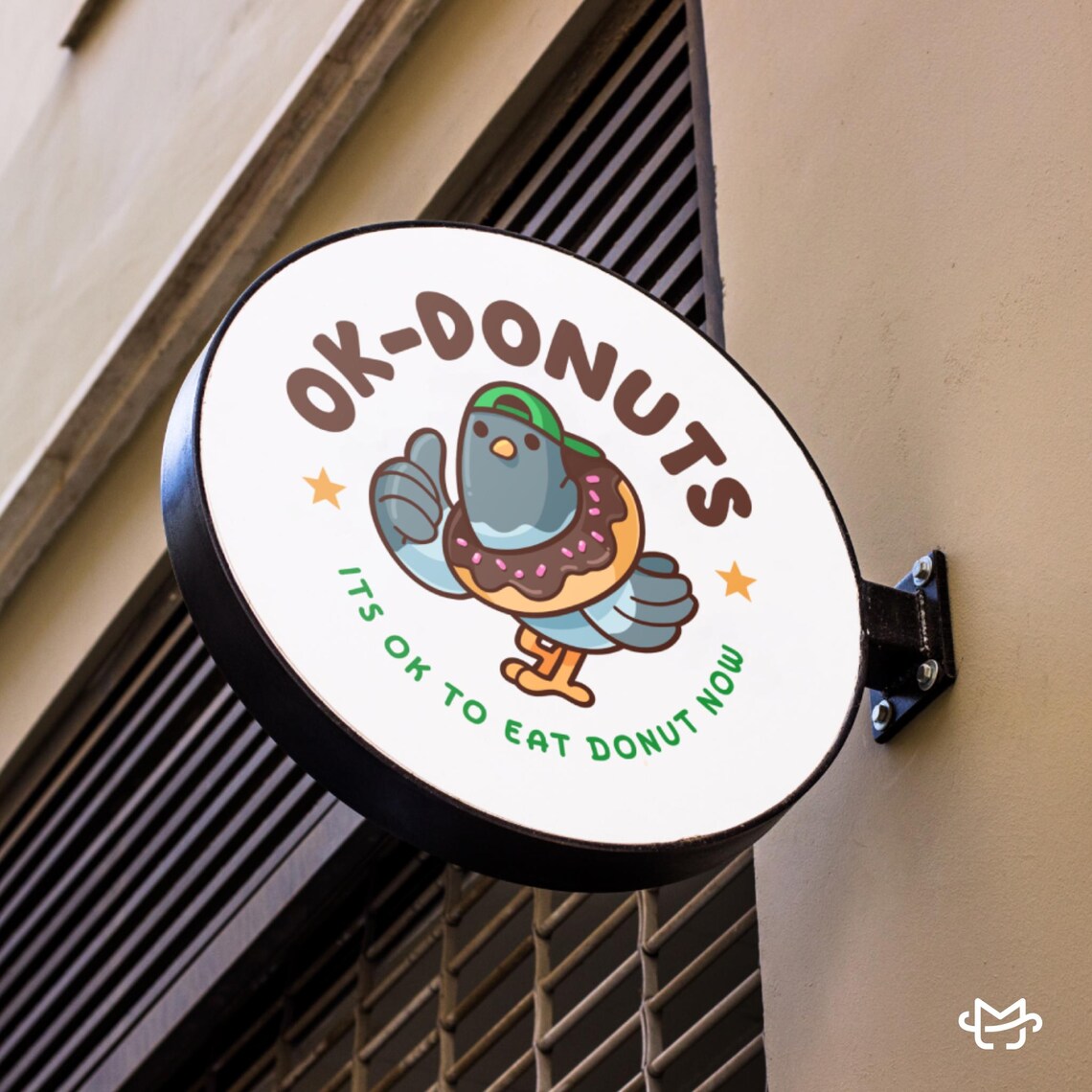 Bird Donut Mascot Logo: Bakery & Pastry Shop (instant Download) - Etsy