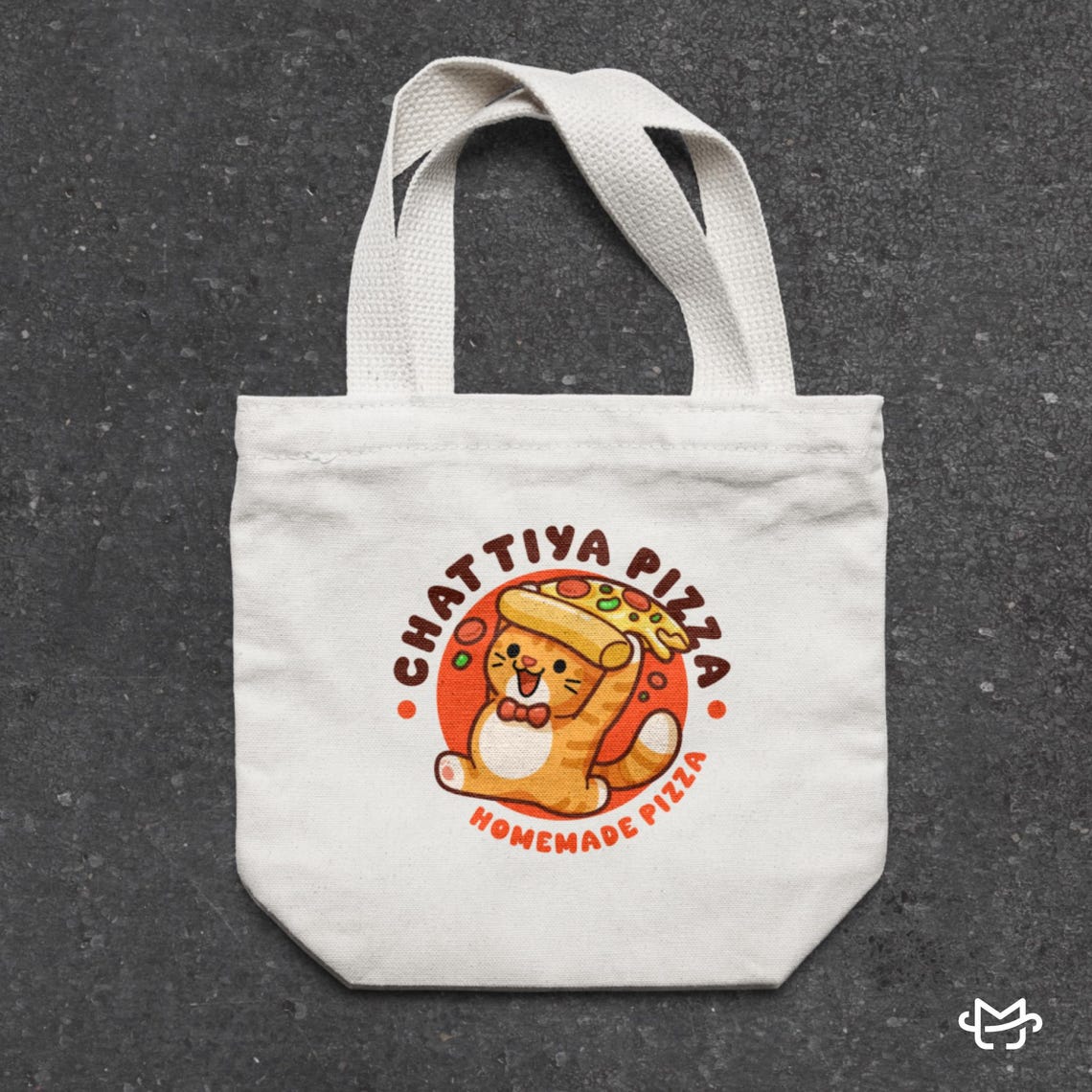 Cute Cat Mascot Logo for Homemade Pizza Business, | Instant Download ...