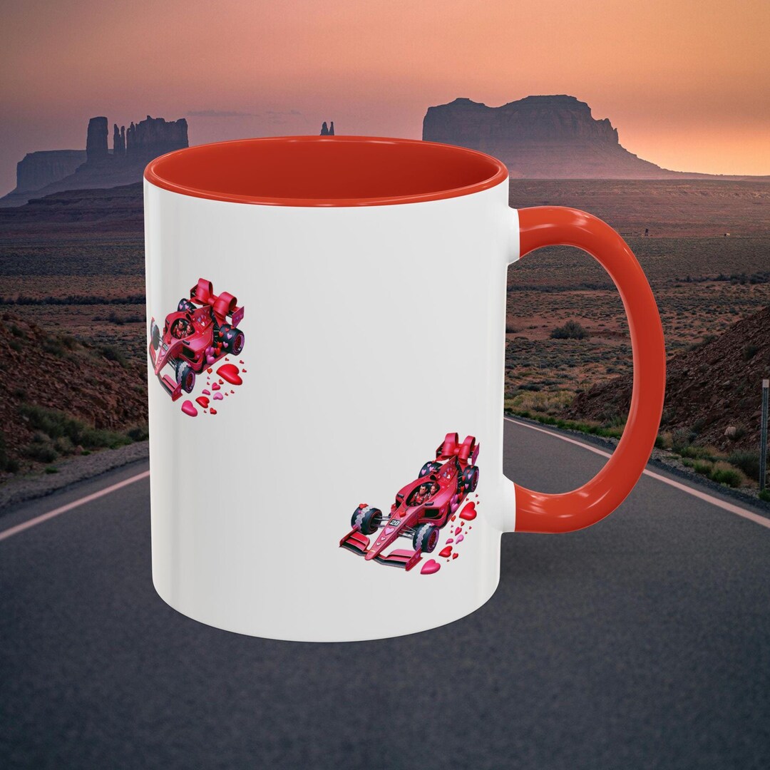 Race Car Formula 1 Mug, Valentine's Day Race Edition - Etsy