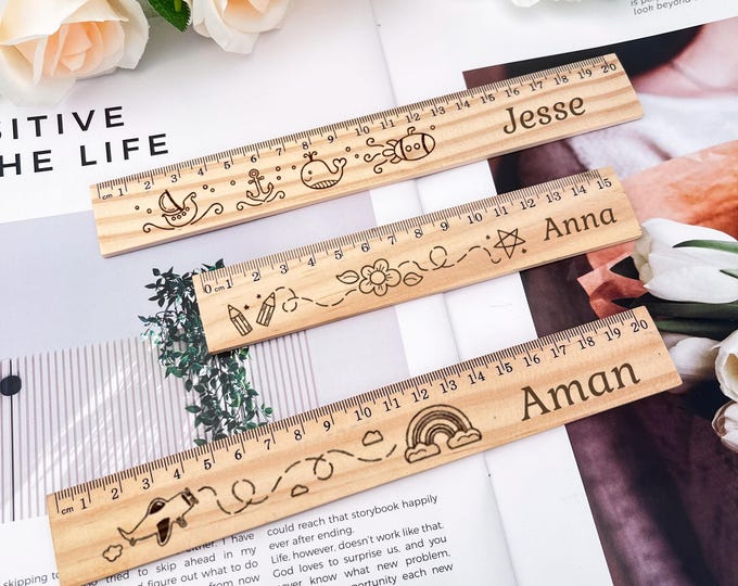 Laser Cut Wooden RULER for Kids School Teacher Svg | Pdf | Ai | Eps ...